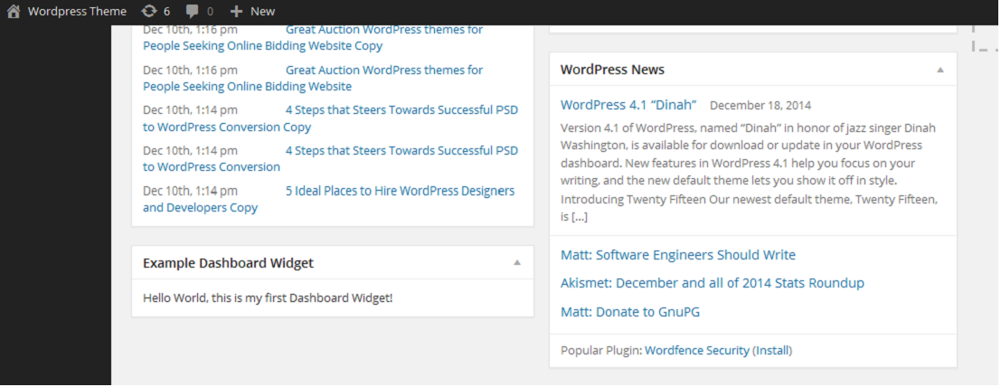Implement Custom Summary boxes with WordPress Dashboard - Xpert Developer